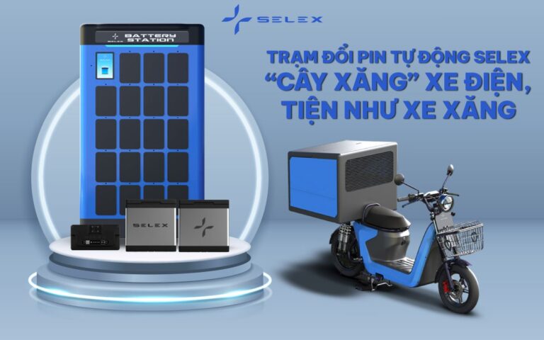 Trạm đổi pin tự động Selex - “Cây xăng” xe điện