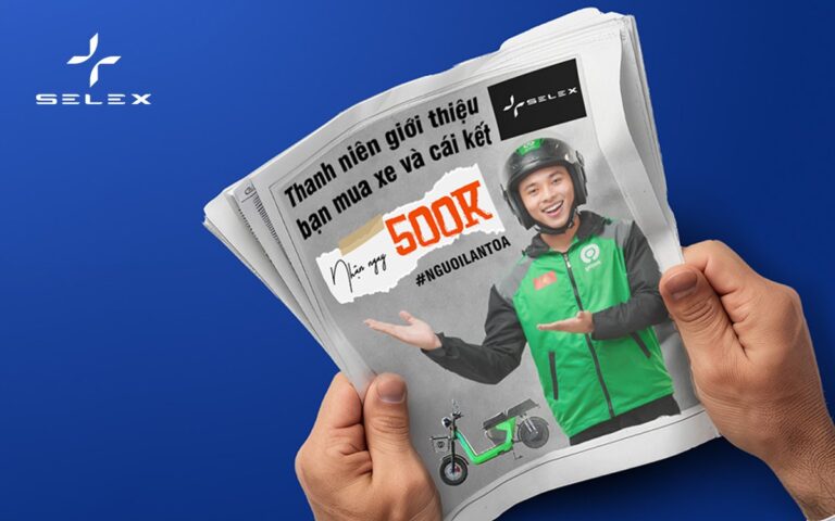 Nhận ngay 500.000 đồng khi trở thành Người Lan Tỏa giới thiệu mua xe máy điện Selex thành công ...