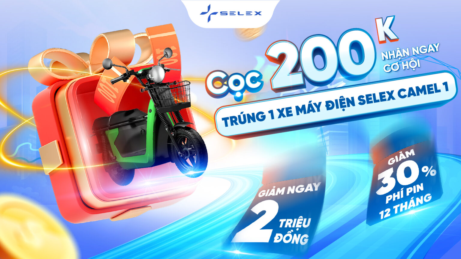 Chương trình khuyến mãi cho khách hàng khi đặt cọc mua xe Selex Camel từ ngày 1/10/2024 - Selex ...