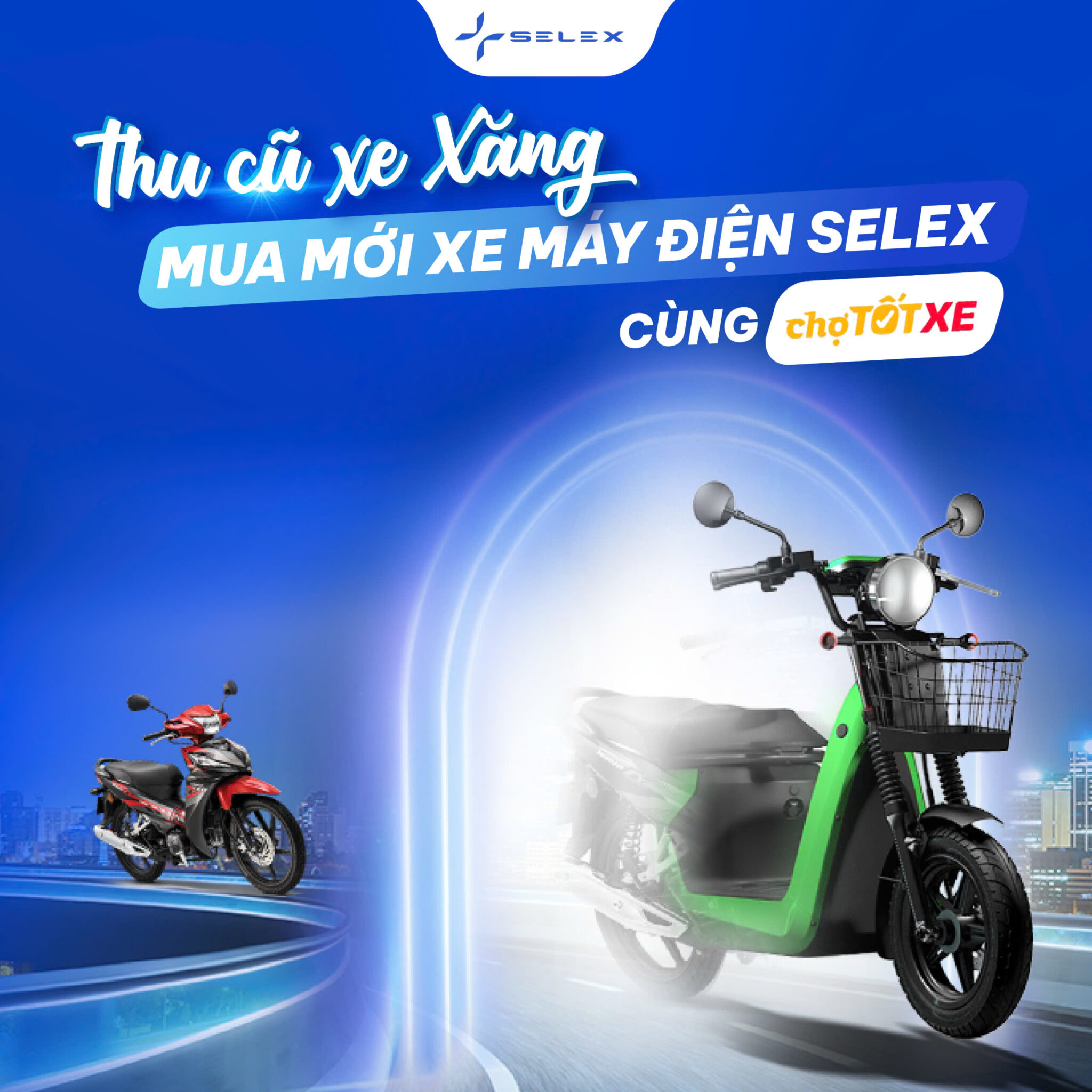 Thu xe xăng cũ – Mua ngay xe máy điện Selex Camel mới - Selex Motors - Hệ sinh thái Xe máy điện ...